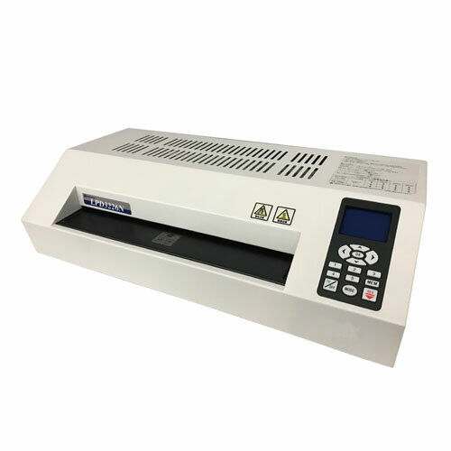 ●外寸：幅530×奥305×高155mm●重量：17．2kg（リアトレーは除く）●電源：AC100V●消費電力（50／60Hz）：1200W●ウォームアップ時間：約3分●最大ラミネート厚：1．0mm●最大投入幅：330mm●フィルム厚：10...