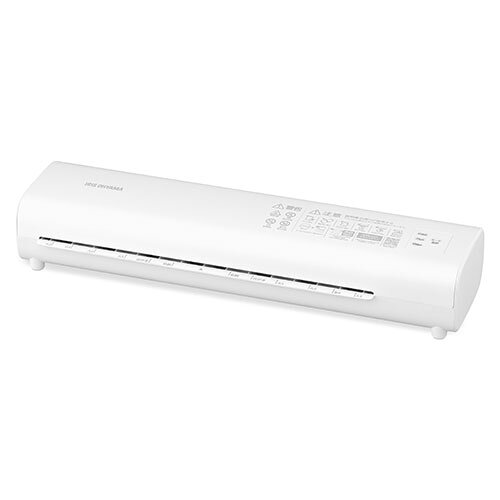 ●外寸：約幅431×奥119×高75mm●重量：1．57kg●電源：AC100V●消費電力（50／60Hz）：550W●ウォームアップ時間：約2分30秒●最大ラミネート厚：0．5mm●最大投入幅：320mm●フィルム厚：75μm・100μm...