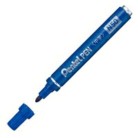サインペン感覚ですらすら書ける。・油性マーカー・線幅：1．5mm・色：青・油性インク・本体長：135mm・軸径：16．0mm・