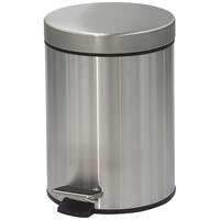 サビにくく丈夫で、中缶が取り外して洗えるペダル式のダストボックスです。・外形寸法：直径205×高290mm・材質：本体＝SUS304、中缶＝ポリプロピレン・中容器付き・フタ付き・