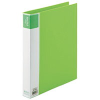 スマートバリューの丸型リングファイルです！！・リングファイル・内ポケット無・規格：A4−S・適正収容数：210枚・背幅：37mm・色：グリーン・材質：表紙＝ポリプロピレン