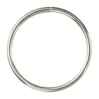 二重構造で抜けにくい螺旋状リング。・リング・二重リング・種別：No．2（内径約22mm）・入数：15個・材質：鉄・リング太さ：約1．4mm・