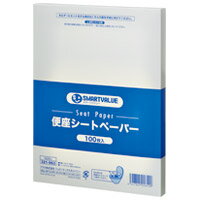 お買得なトイレの便座シートペーパー。まとめ買いにもおすすめです。切込部分を便器内にたらしてご使用ください。・トイレ周辺用品・1パック入数：100枚・シートサイズ：縦440×横380mm・パック外形寸法：幅200×奥20×高263mm・材質：...
