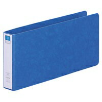 紙製リングファイル。軽くひねるだけでリングが開閉するツイストリングとじ具。・リングファイル・丸型リング・内ポケット無・規格：統一伝票サイズ・適正収容数：200枚・外形寸法：縦138×横306mm・背幅：35mm