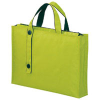持ち手の長さを変えられる2ウエイタイプのバッグ。インナーバッグ ソフトバッグ。・材質（本体）：ポリエステル・色：黄緑・