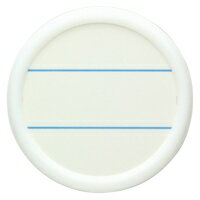 安全ピンとクリップの両用タイプ丸型名札です。・タッグ式名札・丸型名札・ハード・色：白・径：50mm・材質：本体＝PS樹脂、リング＝PE樹脂、カバー＝PET・中紙付