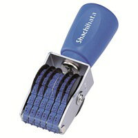 使い勝手を追求した回転ゴム印。印字ベルトは耐久性に優れています。書体は美しく読みやすいゴシック体です。握りやすい形状で、文字整列のズレがなく、きれいにスタンプできます。・桁数：6連・種別：3号・