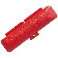 直径12×60mmまでの印鑑が入ります。・印鑑ケース・朱肉・色：赤・朱肉付・外形寸法：幅29×奥87×高18mm・直径：12．5mm・材質：本体＝ABS樹脂