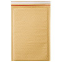 未晒しクラフトのクッション封筒。開封テープ付きなので、開ける時もラクラク！・緩衝材入り封筒・種別：開封テープ付・規格：A4用・外形寸法：縦340×横255mm・内形寸法：縦340×横235mm・1パック入数：10枚・材質：封筒表面＝未晒しク...