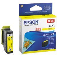 ・適応機種：EP−881AW／AB／AR／AN・パッケージイメージ写真：カメ・色：イエロー・商品種別／入数：染料インク（増量）／1本・
