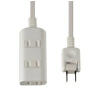 スタンダードタイプでもしっかり安全設計。・コード長：5m・外形寸法：幅51×奥91×高21mm・本体色：ホワイト・定格：125V／15A／合計1500Wまで・