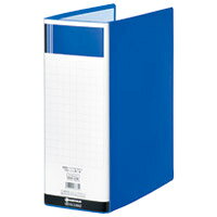 左右どちらからでも書類を入れることのできる両開きとじ具のパイプ式ファイルです。※インデックスは付いておりません。・規格：A4−S・収容数：1000枚・とじ厚：100mm・背幅：116mm・色：青・材質：表紙＝オレフィンペーパー貼・穴数：2穴
