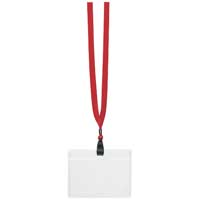 用途・使用シーンによって色分けできる、豊富な色展開。自分に合ったひもの長さに調節が可能です。・中紙：縦55×横90mm・色：赤・ひもの長さ：約90cm・ひもの幅：約10mm・適合中紙寸法：縦56×横91mm・材質：ひも＝PET樹脂、クリップ...