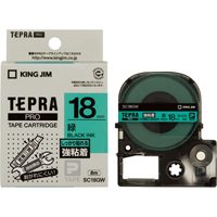 PROテープ強粘着 SC18GW 緑に黒文字 18mm・