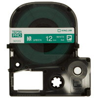 テプラPROテープ SD12G 緑に白文字 12mm・