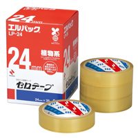 お徳用包装・透明テープ・大巻（巻芯直径76mm）・入数：6巻・幅24mm×長35m※1巻づつピロー包装されています。※カッター（ブリキ刃）はついていません。・