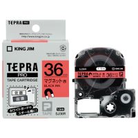 PROテープ マグネット 赤／黒文字 SJ36R・