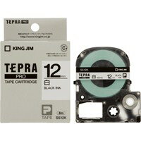 ★詳細はCLICKタ「テプラ」用テープカートリッジ。豊富なカラーバリエーションと種類が揃ったPROテープカートリッジ。ファイルの背見出しへのタイトル表示に最適な12mm幅です。●規格：Pテープ規格●ラベル幅：12mm●ラベル色：白●文字色：...