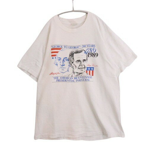 ブランド：古着・vintage(ふるぎ・ヴィンテージ) ブランド：FRUIT OF THE LOOM(フルーツオブザルーム) 商品番号：ITF7KVU82ES6 カラー：白 サイズ：L 状態ランク：中古B 状態詳細：左袖に生地ダメージあり、...