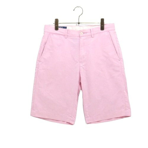ブランド：Polo Ralph Lauren(ポロラルフローレン) 商品番号：ITKX8QEN8XGU カラー：ピンク サイズ：30(M) 状態ランク：中古B 状態詳細：左裾内側に汚れあり 素材：綿100% 着用シーズン：春夏物 生産国：ベ...