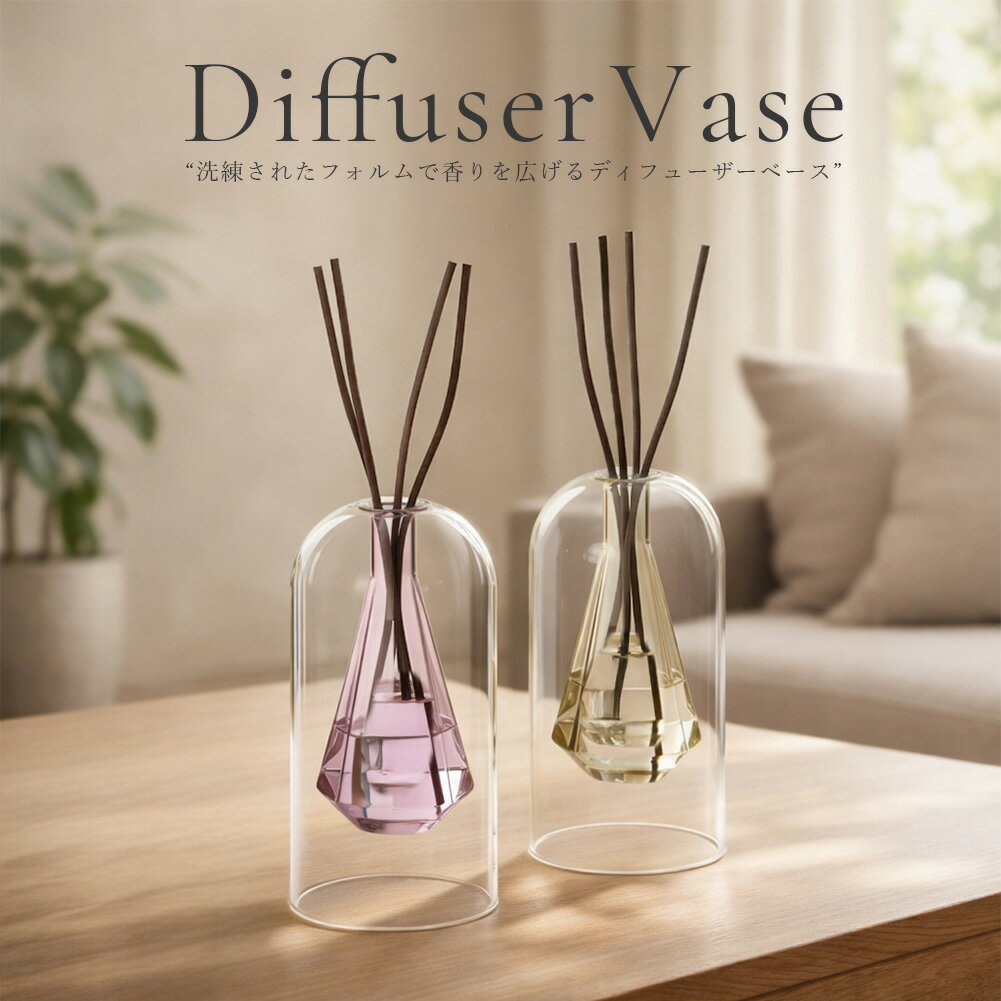 サイズサイズ(約)15.5×8 cm 重量(約)イエロー/ブルー:245g　ピンク:225g素材／材質ガラス色イエロー/ピンク/ブルー商品説明洗練された上質なデザインのディフューザーベース。 まるで木の枝が絡み合っているようなデザインのリー...