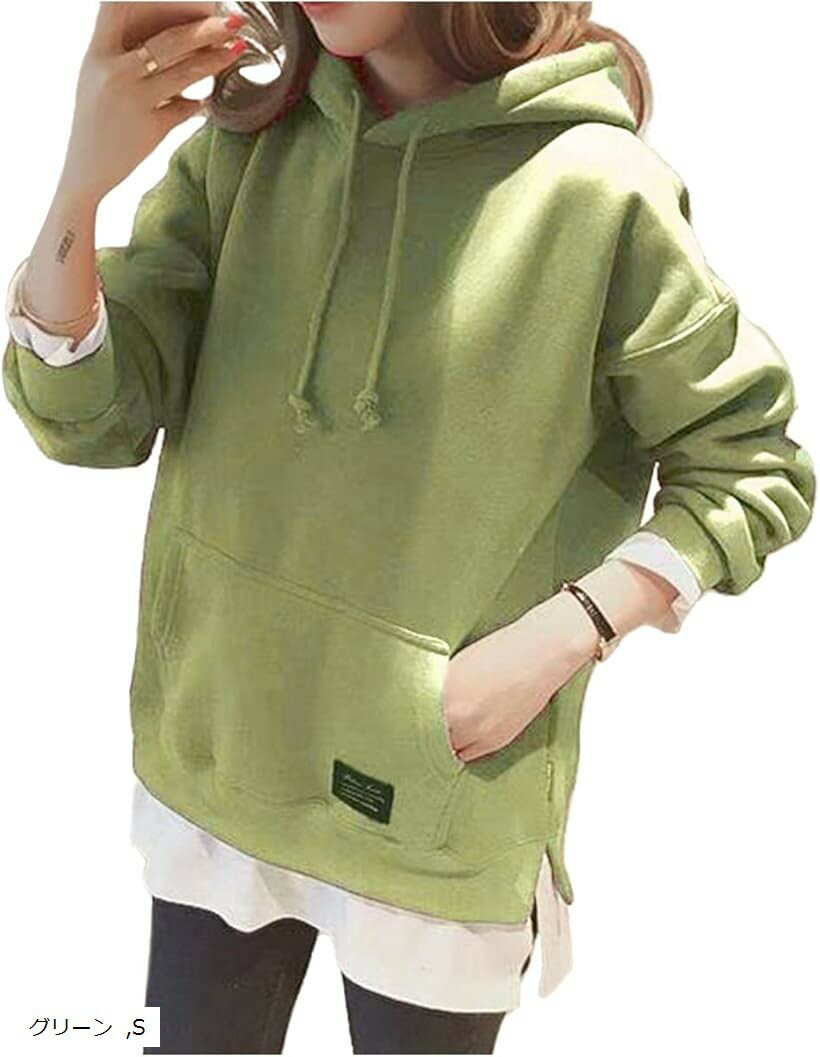 バリエーションコード : 2b9j26tocg商品コード2b9j282t0p商品名フード付きパーカー 裏起毛 トレーナー プルオーバー レディースブランドthree Joyカラーグリーンサイズ等S「サイズ」着丈/胸囲/袖丈/肩幅「S」 63...