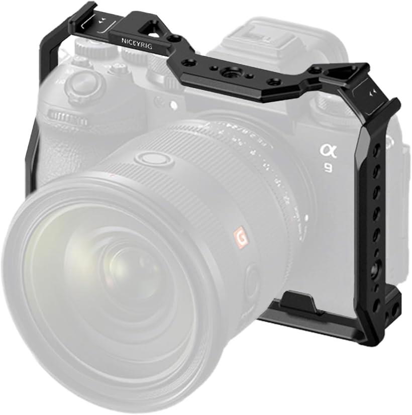 商品コード2b94r0ln1n商品名カメラケージ フルケージ sony A9M3 ILCE-9M3/α9 IIIに適用 NATO レール コールドシュー アルカスイス クイックリリースプレート付き - 582ブランドNICEYRIG［ A9...