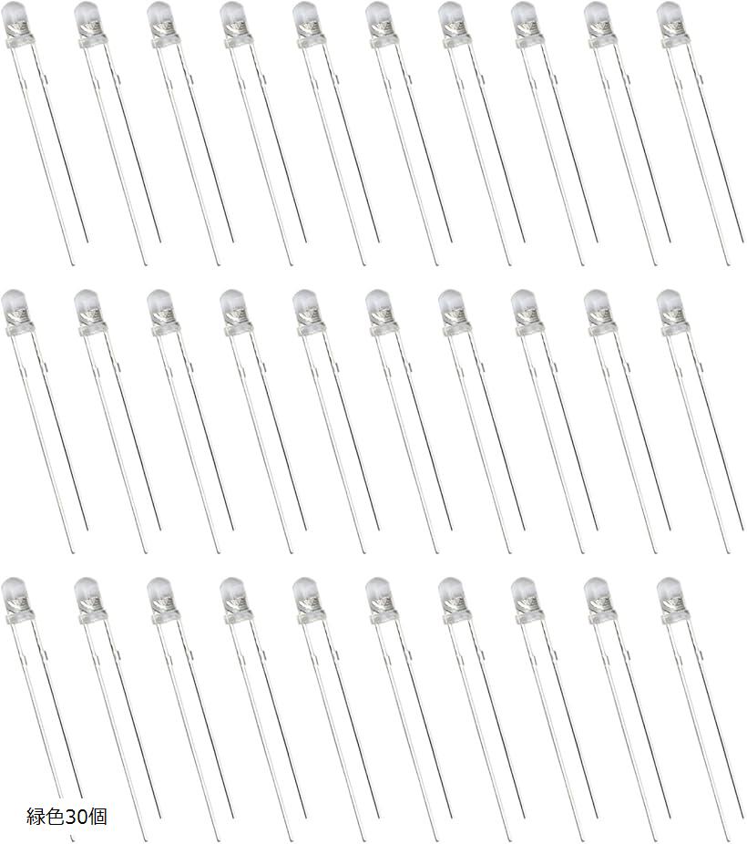 バリエーションコード : 2b9rc4ioq9商品コード2b9rcg36s1商品名LED 発光ダイオード 3mm 18000mcd 20mA 30° 砲弾型 緑色30個ブランドENN LLCカラー緑色30個とても明るい超高輝度の3mm丸型ヘ...