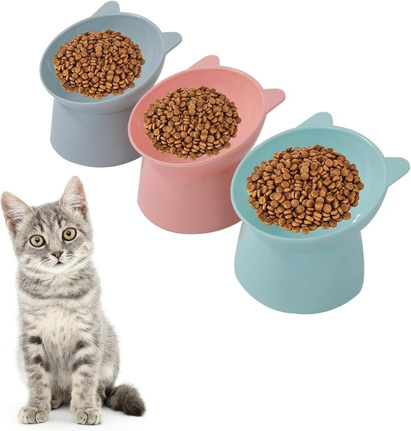 商品コード2b9gp3qgtn商品名猫 食器 おやつ 皿 猫用 脚付 斜めフードボウル ハイタイプ 餌入れ フードボウル えさ皿 猫食器 早食い防止 猫餌台ブランドピュアシークカラーホワイト「かわいくて広いボウル」フードが散らかりにくく、猫...