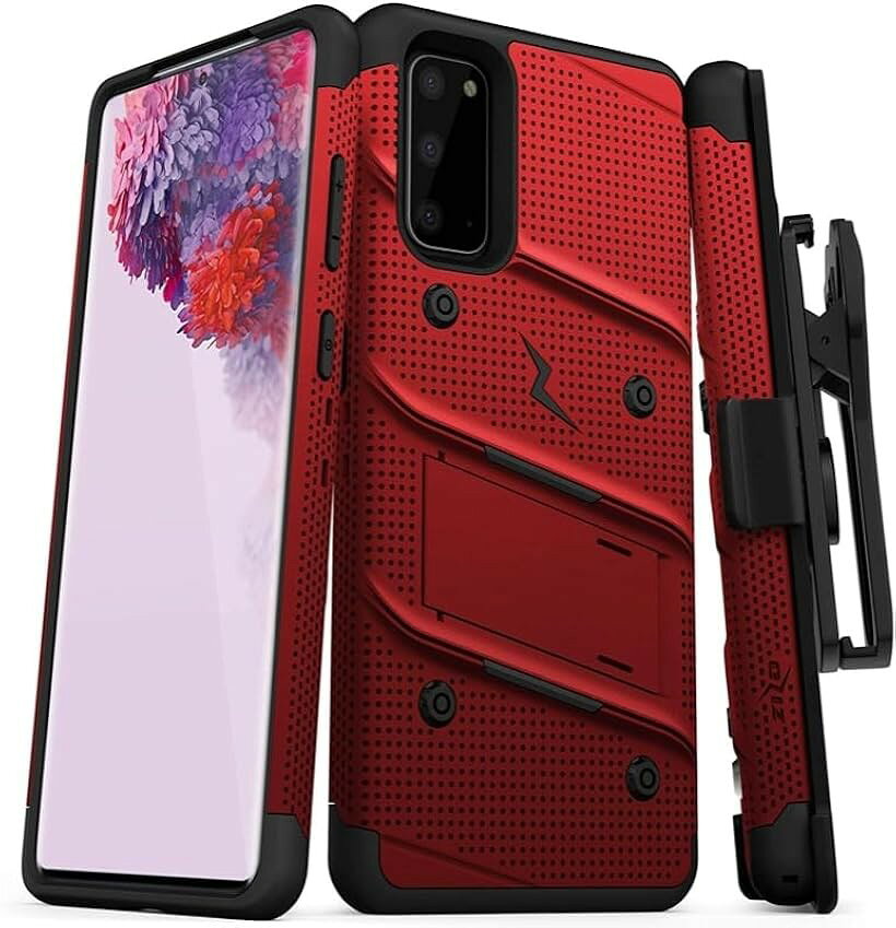 商品コード2b93qv8wnf商品名ZIZO Galaxy S20 2020 ケース カバー 耐衝撃 衝撃吸収 米軍MIL規格 キックスタンド ベルトクリップ ハイブリッド ポリカーボネイト x TPU BOLT ボルト シリーズブランドZ...
