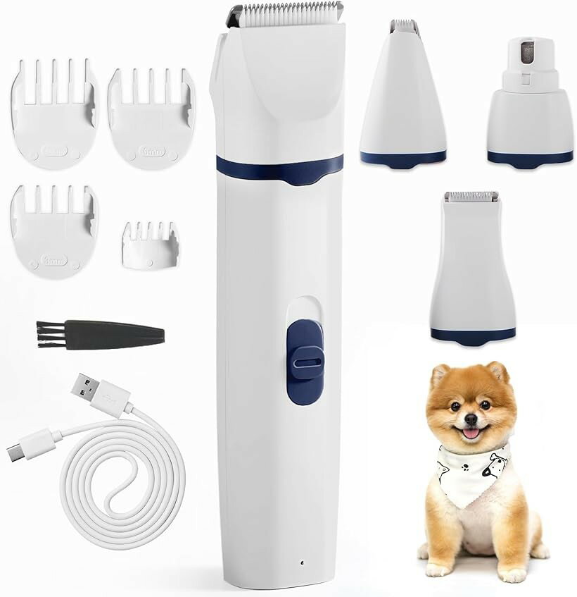 バリエーションコード : 2bjrs22o2u商品コード2bjrs9i2uh商品名多機能 4in1ペット用バリカン 2段階スピード調整 猫 バリカン 低騒音 足裏 爪 耳裏 顔回り お尻 全身カット可能 USB充電式 ペット用グルーミングセ...