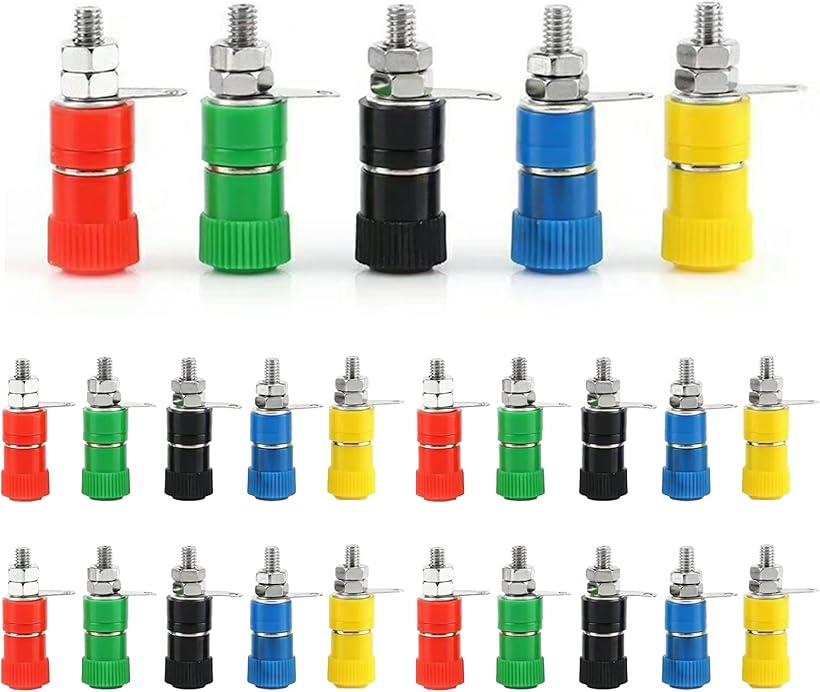 商品コード2b95fyyril商品名バナナソケット バナナ プラグ メス 4mm バナナジャック バインディングポスト 5色各5個 25個セットブランドlifactlab.「5色入りバナナソケットセット」カラフルな5色入りの4mmバナナソケ...