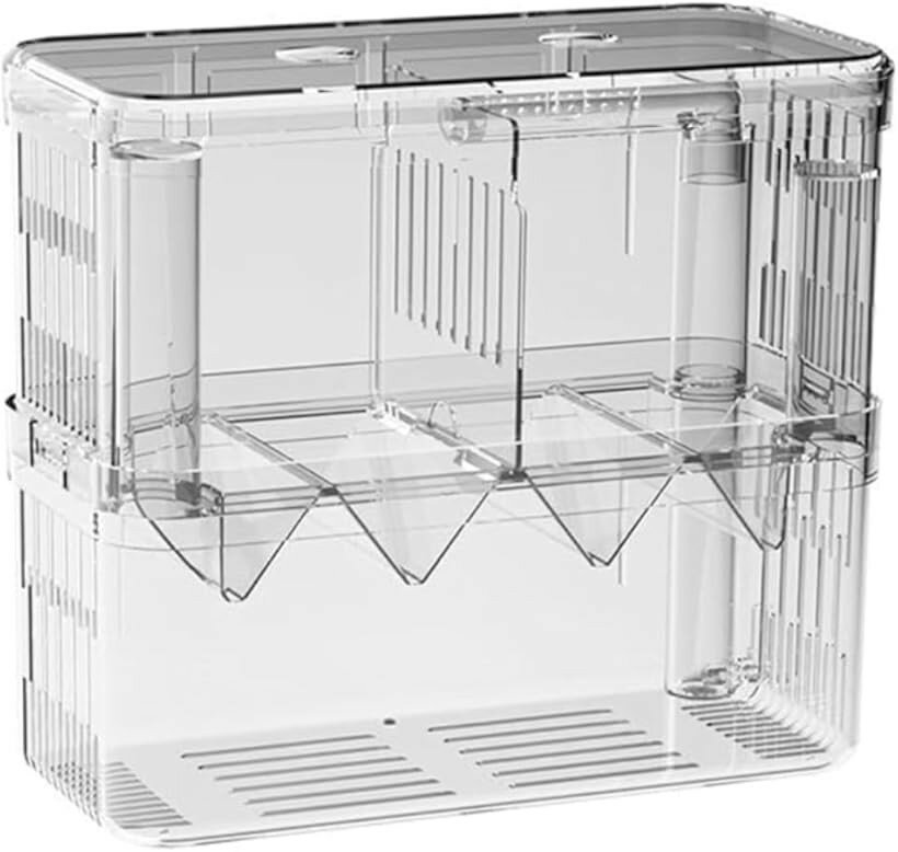 商品コード2bufjonlgt商品名繁殖隔離ボックス メダカボックス サテライト 水槽 水槽 隔離 稚魚 飼育保護ブランドe-na.e-naカラークリアサイズ等13x14x8cm「酸素接続口付き」酸素増加口を搭載し、酸素ポンプを接続すること...