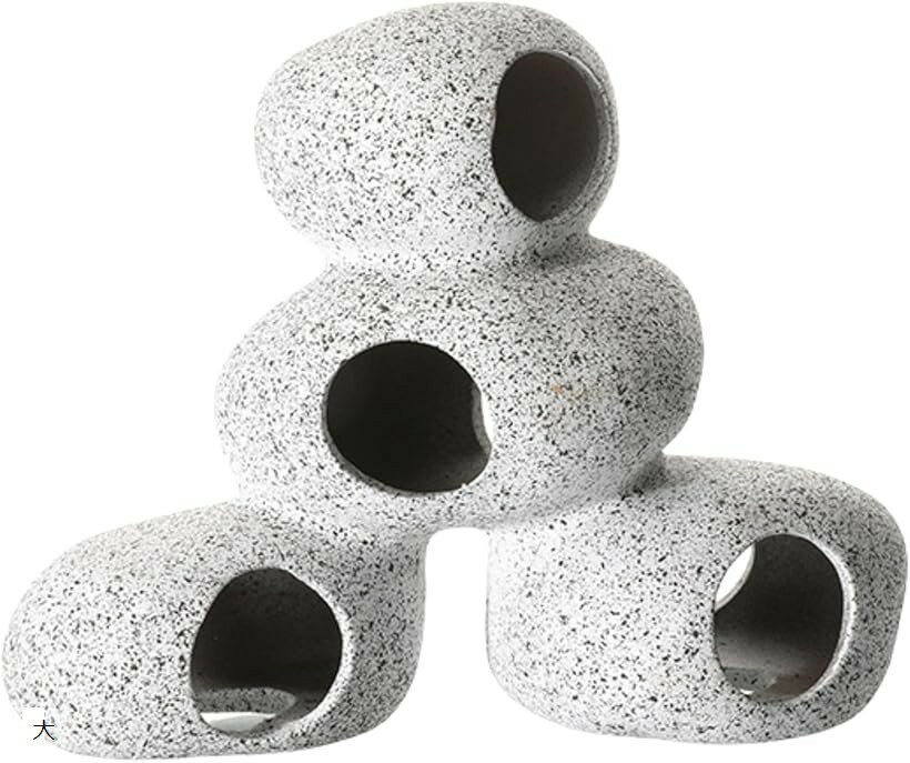 バリエーションコード : 2brof468kc商品コード2brof2ph1r商品名水槽 オブジェ オーナメント シェルター 丸石風 セラミック 隠れ家 アクアリウム 熱帯魚ブランドChillandカラーグレーサイズ等大リアル感のある丸石オー...