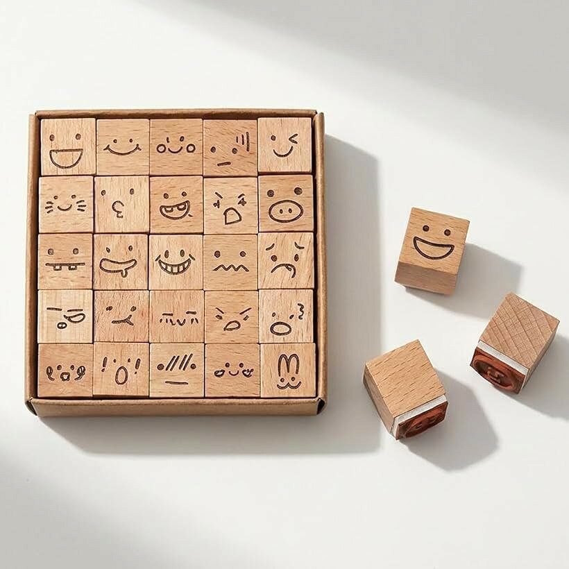 商品コード2brulk4ggp商品名クラフト用スタンプ ジャーナル装飾 25ピース ラバースタンプ 絵文字 木製ブランドHyack気分日記や体調管理を視覚的に記録できる表情スタンプ25ピースセット。かわいい絵文字のラバースタンプは、スケジュ...
