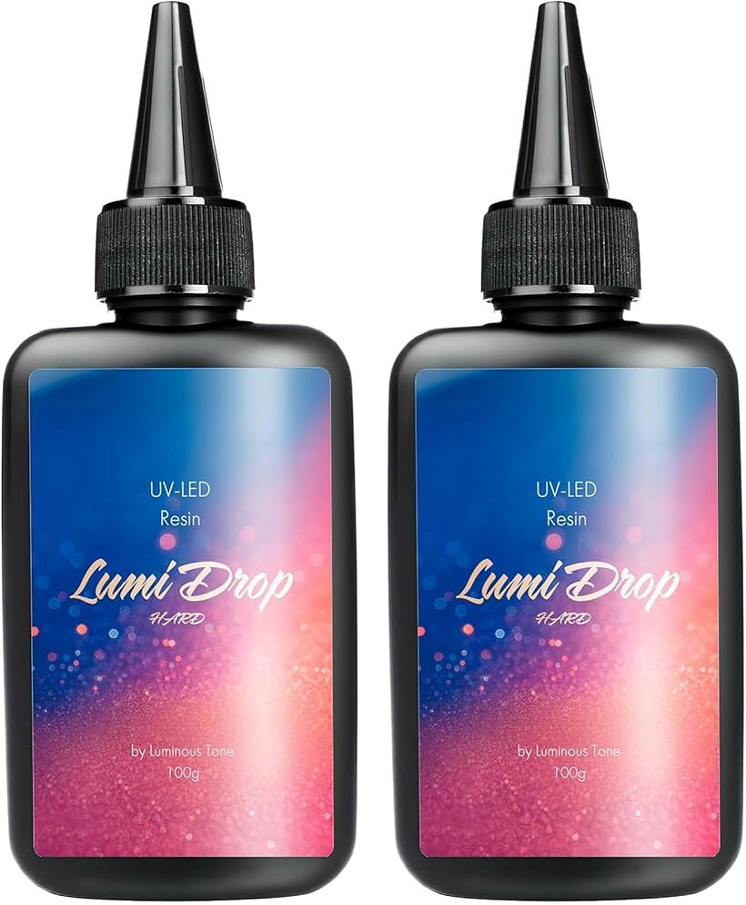 商品コード2br828u5yu商品名UVレジン液 100gx2本 200g 大容量 LED/UV対応 ハードタイプ 低臭 レジン レジン液 セット Lumi DropブランドCOLEDO「高い透明度」不純物や曇り感のない高い透明度で、時間が...
