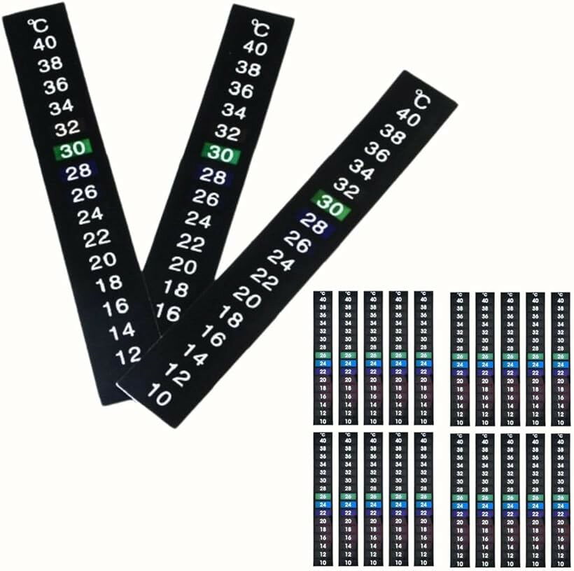 商品コード2bun5sy6hv商品名水温計測シール 水槽 10～40℃対応 色変化タイプ PET素材 20枚入り 小型水槽 熱帯魚 温度管理 幅1.8 x 高さ13cmブランドSolvantaカラーブラック「簡単設置」水槽の外側に貼るだけで...