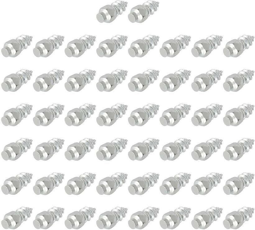 バリエーションコード : 2brl6yfnh9商品コード2brl6k6q3d商品名靴底用 タイヤ 滑り止め スパイクビス 後付け スパイクピン 50本入り 雪道 凍結 アイスバーン 転倒防止 渓流釣り 磯釣り 登山 車 バイク 自転車 アウ...