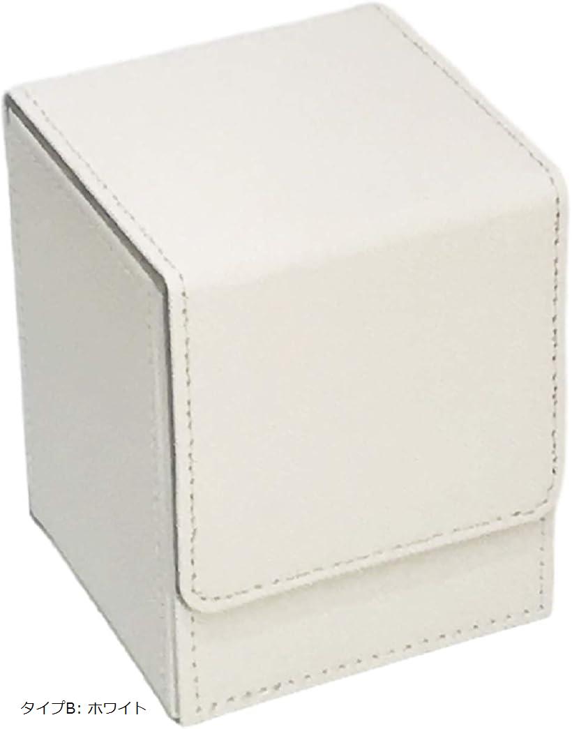 バリエーションコード : 2b8nyigsdp商品コード2b65nldhwv商品名トレカ デッキケース レザー 約80-100枚収納 縦入れ デッキボックス トレーディング カード カードケース ストレージボックス 革 タイプB: ホワイト...