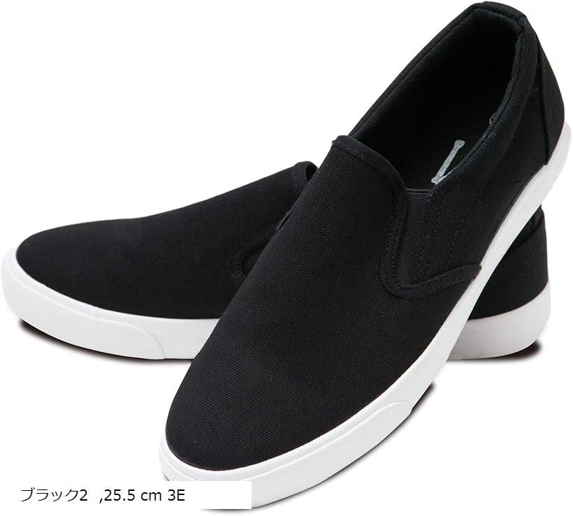 バリエーションコード : 2b82ynkuq8商品コード2b65qwv513商品名メンズ レディース スリッポン デッキシューズ 無地 黒 白 ライン キャンバス カジュアル スニーカー 男女 25.5 ブラック2ブランドKaenarieカ...