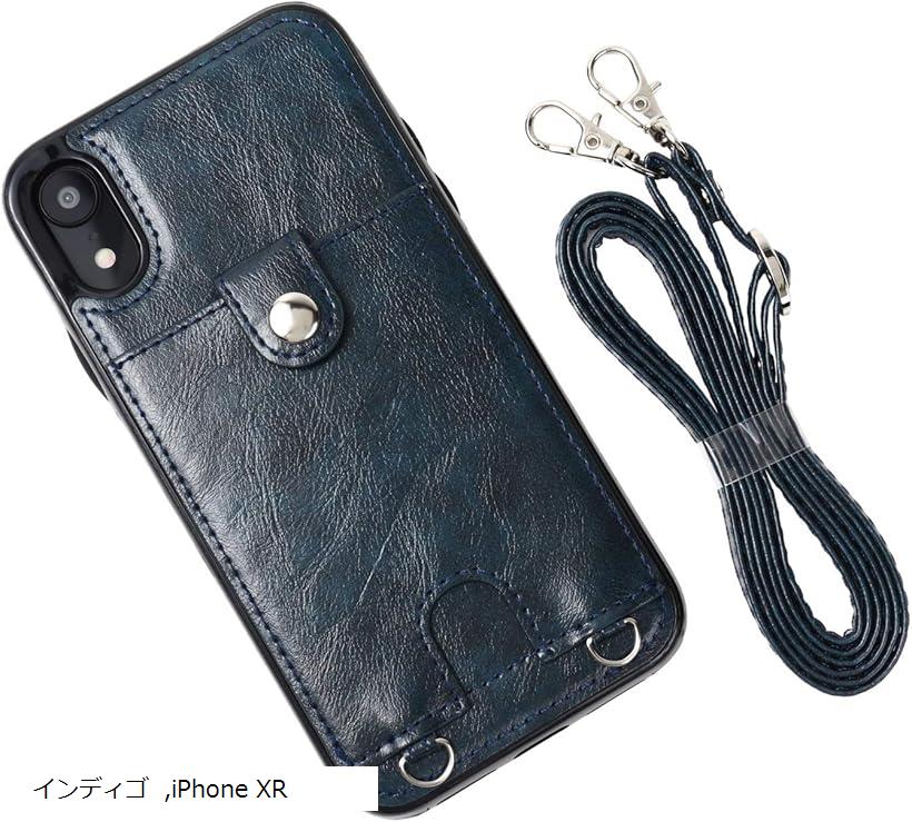 バリエーションコード : 2b2j5jklhd商品コード2b8sttt96d商品名iPhone XR スマホショルダー ストラップ ケース 斜めがけ 首掛け 肩掛け カード収納 レディース メンズ 日本国内検品＆梱包 iPXR インディゴ ...
