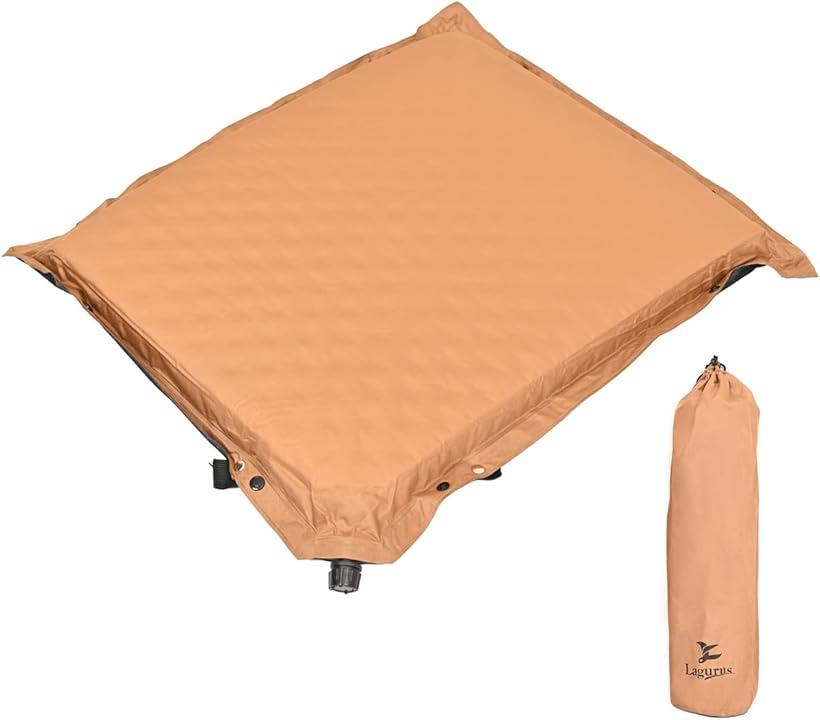 商品コード2b2cp9981d商品名ラグラス インフレーターマット 座布団型マット キャンプマット エアーマット 組み合わせ自在 アウトドア 極厚 特大バルブ搭載 波状ウレタン コンパクト収納 キャンプ バーベキュー レジャー スポーツ観戦...