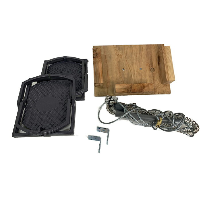 現役猟師が作った、本当に使いやすい鼻とりのセットです。 当製作所でで1点ずつ丁寧に作成しております。 弊社のジャンプ板と押しバネを使用しています 仕様 台座　1個 ジャンプ踏み板　2枚 L型アングル　2個 ビス　14本 押しバネ完成品　1個...