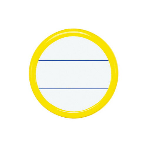 ●安全ピン・クリップ両用型　●カード寸法／直径50mm（表示面直径40mm）　●材質／リング：PE　●本体は再生PS　●透明カバーは再生PET　GPNエコ商品ねっと掲載　