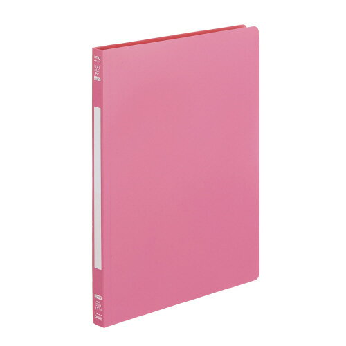 ●丈夫なPP表紙だからバッグに入れて頻繁に持ち運んでも角が傷まない！　●A4タテ　●サイズ／307×231×20mm　●収容枚数／約150枚　●色／ピンク　●穴数／2穴（80mmピッチ）　●とじ幅／15mm　●とじ具材質／PS　●表紙／再生...