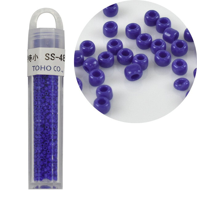 ●素材：ガラス●サイズ：外径 約1.5mm●加工：ぎょく（不透明）【商品の詳細】プラスチック製の8角形のケースに入っています。全体的に丸みを帯びたビーズです。【ご注文前に必ずお読み下さい】・表示価格は1パックの価格です。・製造ロット、ディス...