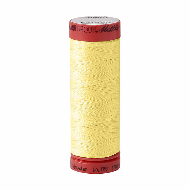 ●素材：ポリエステル100％●番手：60番●長さ：100m巻き●生産国：スイス【商品の詳細】スイス、メトラー社の縫い糸「メトロシーン」。100m巻タイプです。シルクのような光沢感があるポリエステル100％の糸です。手縫いでも絡みにくく、縫い...