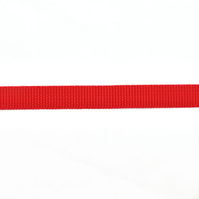 ●素材：ポリプロピレン100%●サイズ：約15mm幅/約1.2mm厚【商品の詳細】袋とじ織のテープです。約1.2mm厚と薄手のタイプですがしっかりして張りがあり、軽くて扱いやすく、水にぬれてもすぐに乾きます。アウトドア用品にも向いています。...