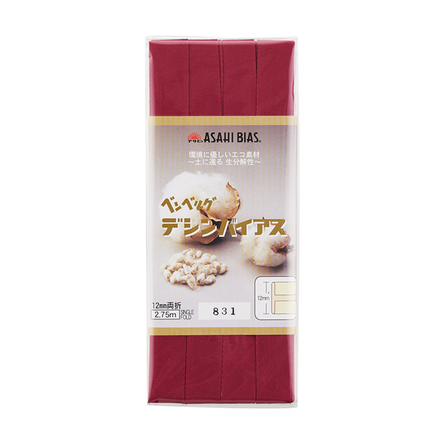 ●素材：キュプラ100％（ベンベルグ）●サイズ：12mm幅×2.75m巻【商品の詳細】衿ぐりや袖ぐりなどの見返しの代わりにしたり、布端をくるんで縁取りにも。幅広い用途にお使い頂けます。※取扱表示を必ずご確認の上、ご使用ください。【ご注文前に...