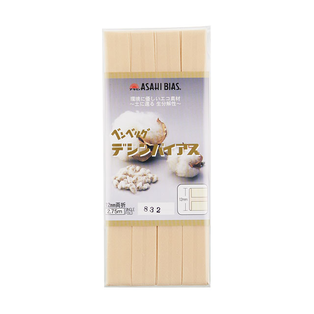 ●素材：キュプラ100％（ベンベルグ）●サイズ：12mm幅×2.75m巻【商品の詳細】衿ぐりや袖ぐりなどの見返しの代わりにしたり、布端をくるんで縁取りにも。幅広い用途にお使い頂けます。※取扱表示を必ずご確認の上、ご使用ください。【ご注文前に...